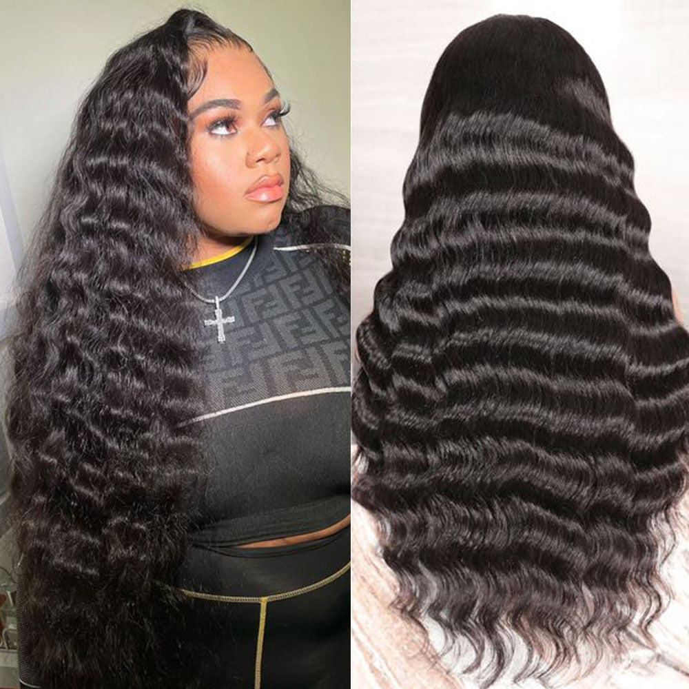 HD Lace Front Human Hair Wig Deep Wave – ivyfreehair